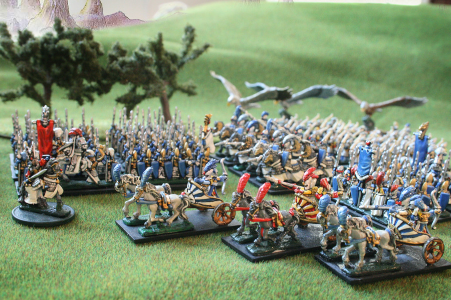 Once upon a time in Warhammer: Warmaster. Painted High Elves army