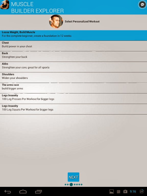 Muscle Builder is an app by Bodybuilders to help you build muscles