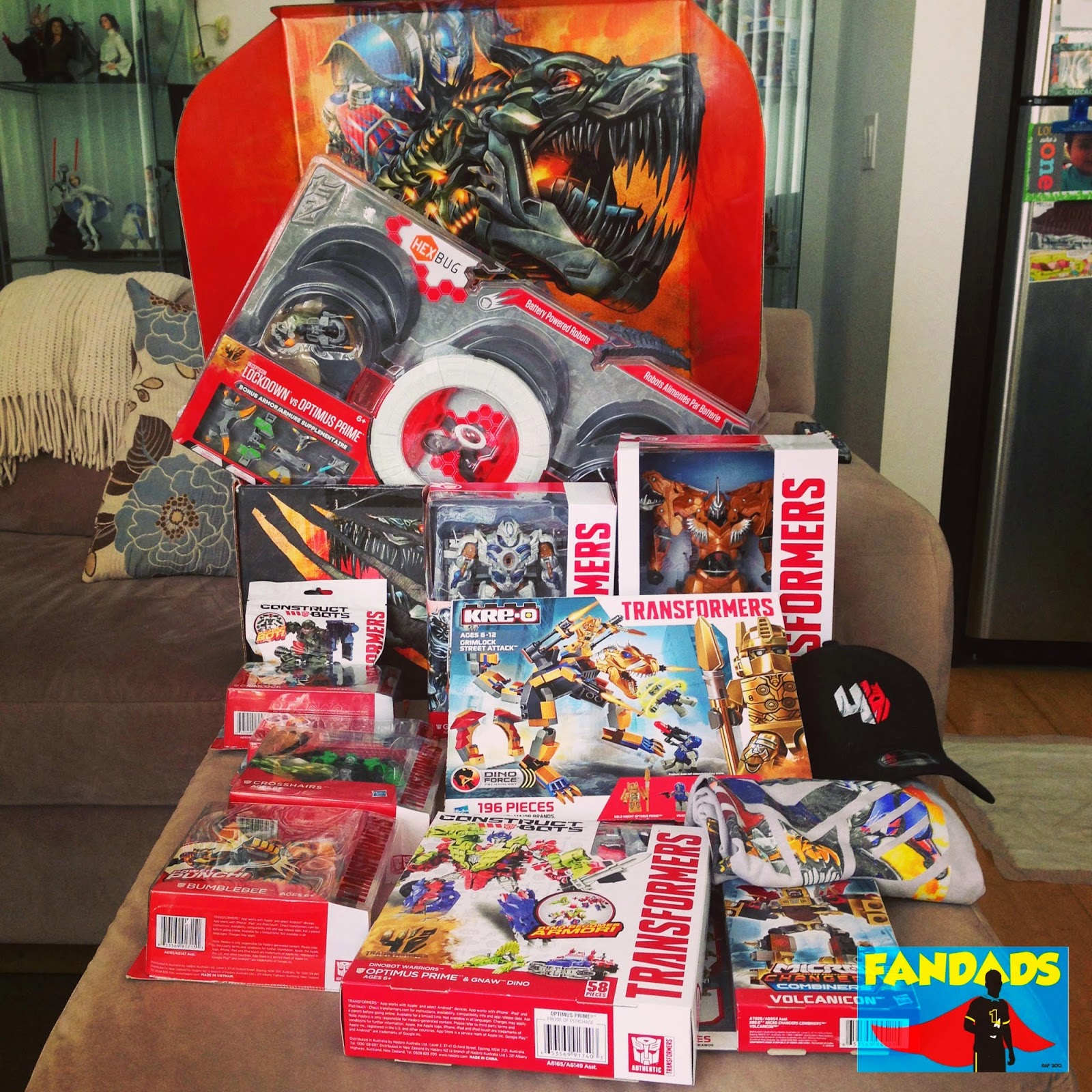 The box came with four different lines of Transformers toys: Age of ...