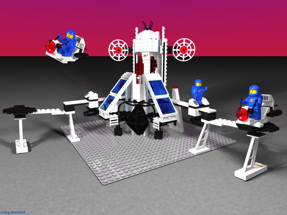 Ray-Traced Lego Mania: 6972 - Polaris-I Space Lab