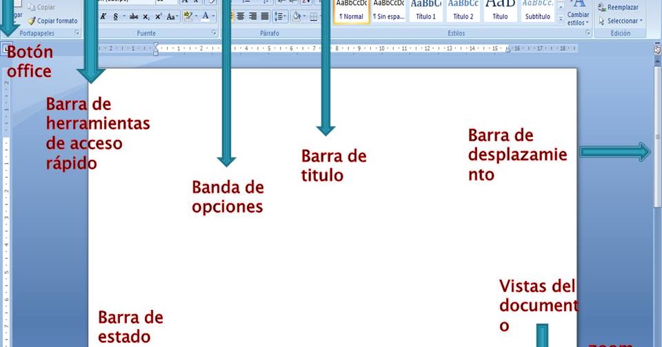 Blog de Informatica : Interfaz de word