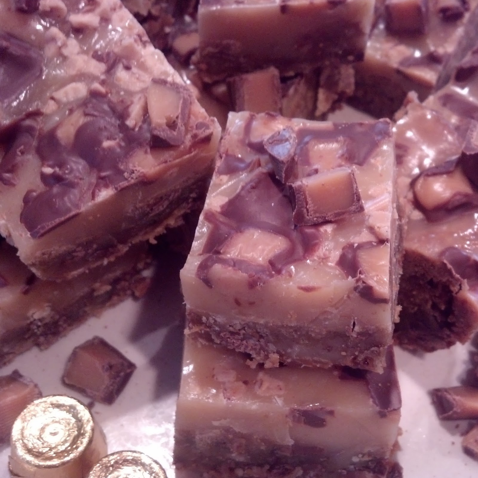 Battered and Whipped: Chocolate Chip Rolo Toffee Cookie Bars