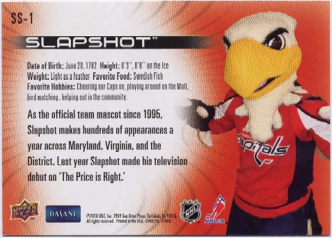 CaptKirk42s Trading Cards Blog: Mascot Monday: Slapshot