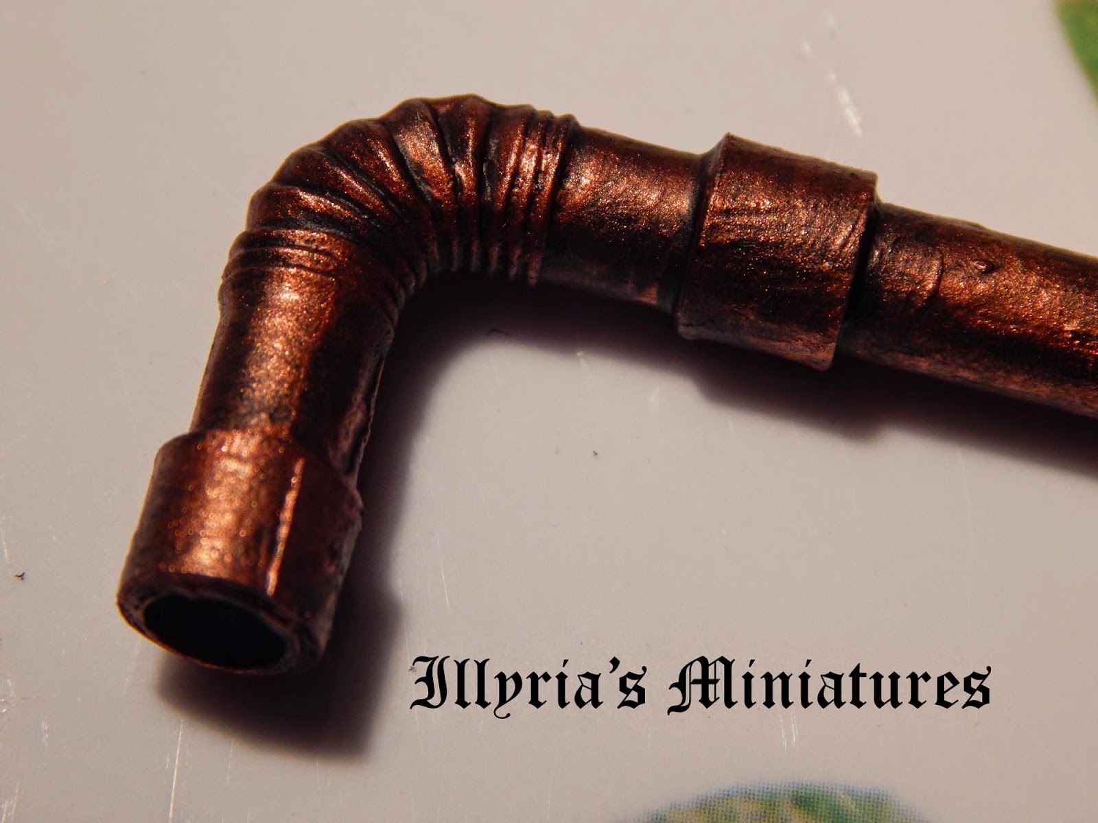 Illyria's Miniatures: Miniature Steampunk Pipe Tutorial in 1:12 scale