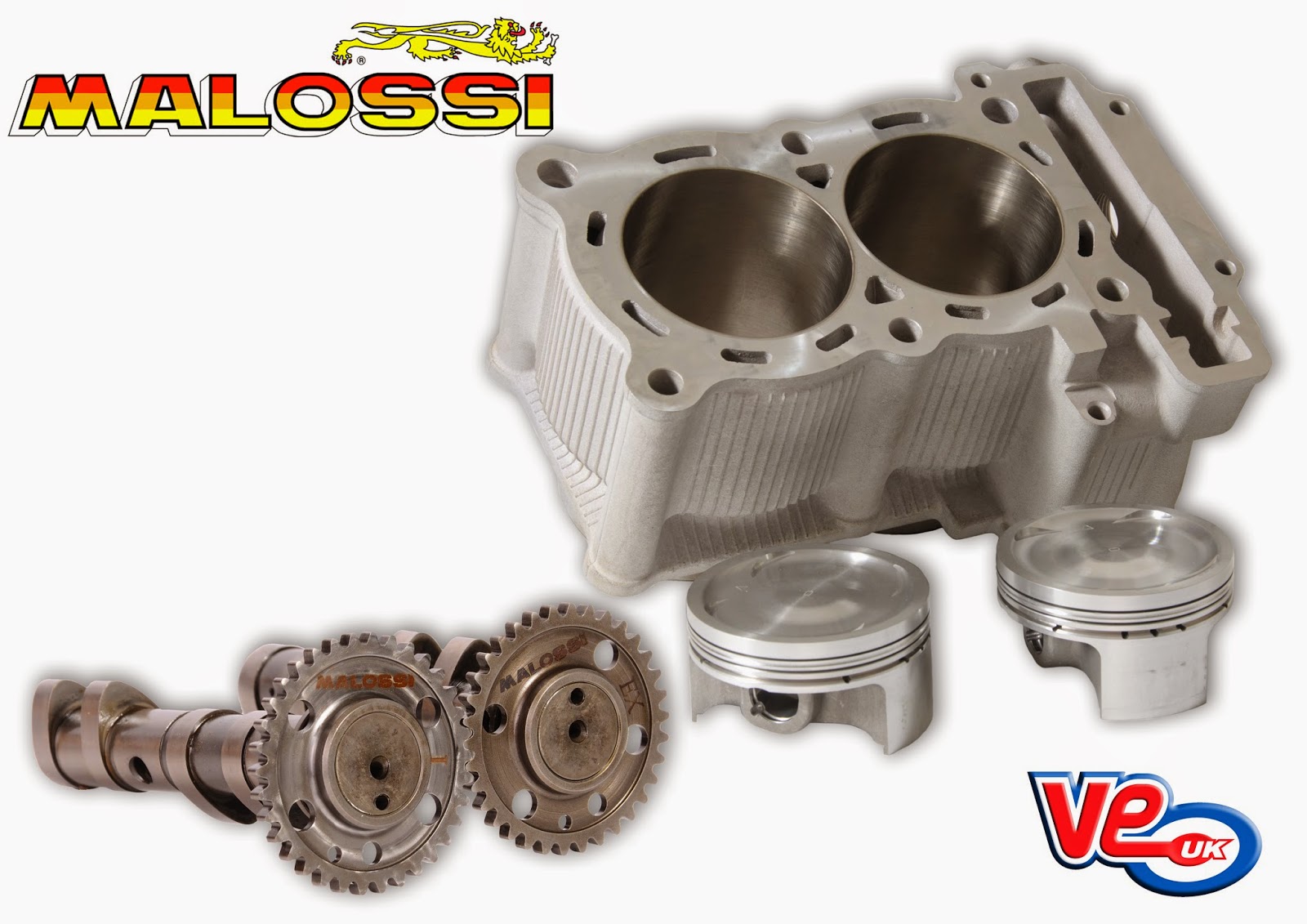 VE Scooter Spares: NEW - Malossi Cylinder Kit & Camshafts for T-Max 530