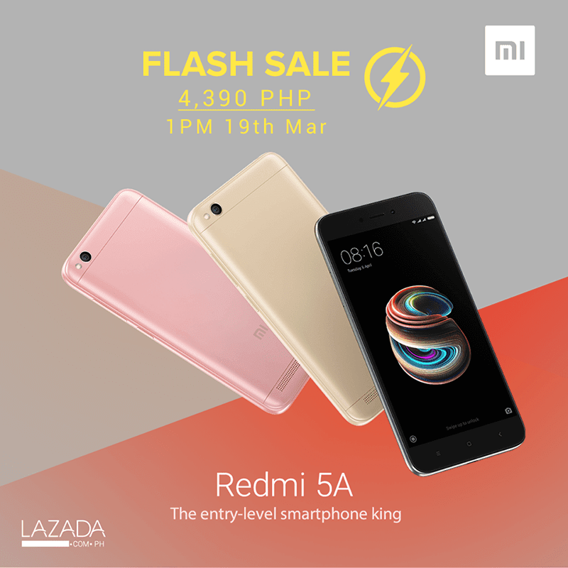 Another Xiaomi Redmi 5A Lazada flash sale announced!