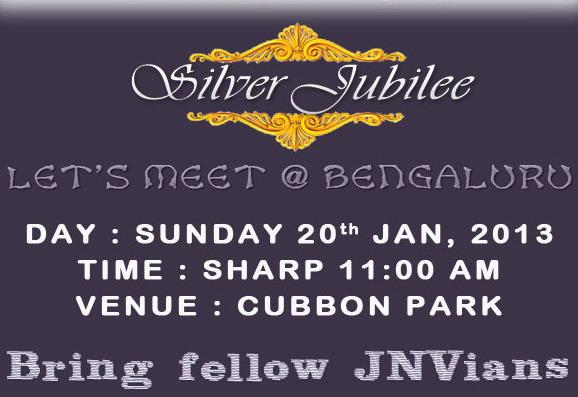 JNVH Meeting - Get Together @ Bangalore JNV Silver Jubilee Celebration JNVH