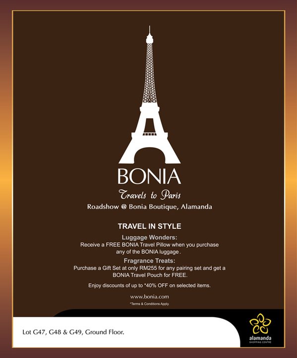 Bonia Travels to Paris Roadshow | Malaysia Warehouse Sales and Promotion