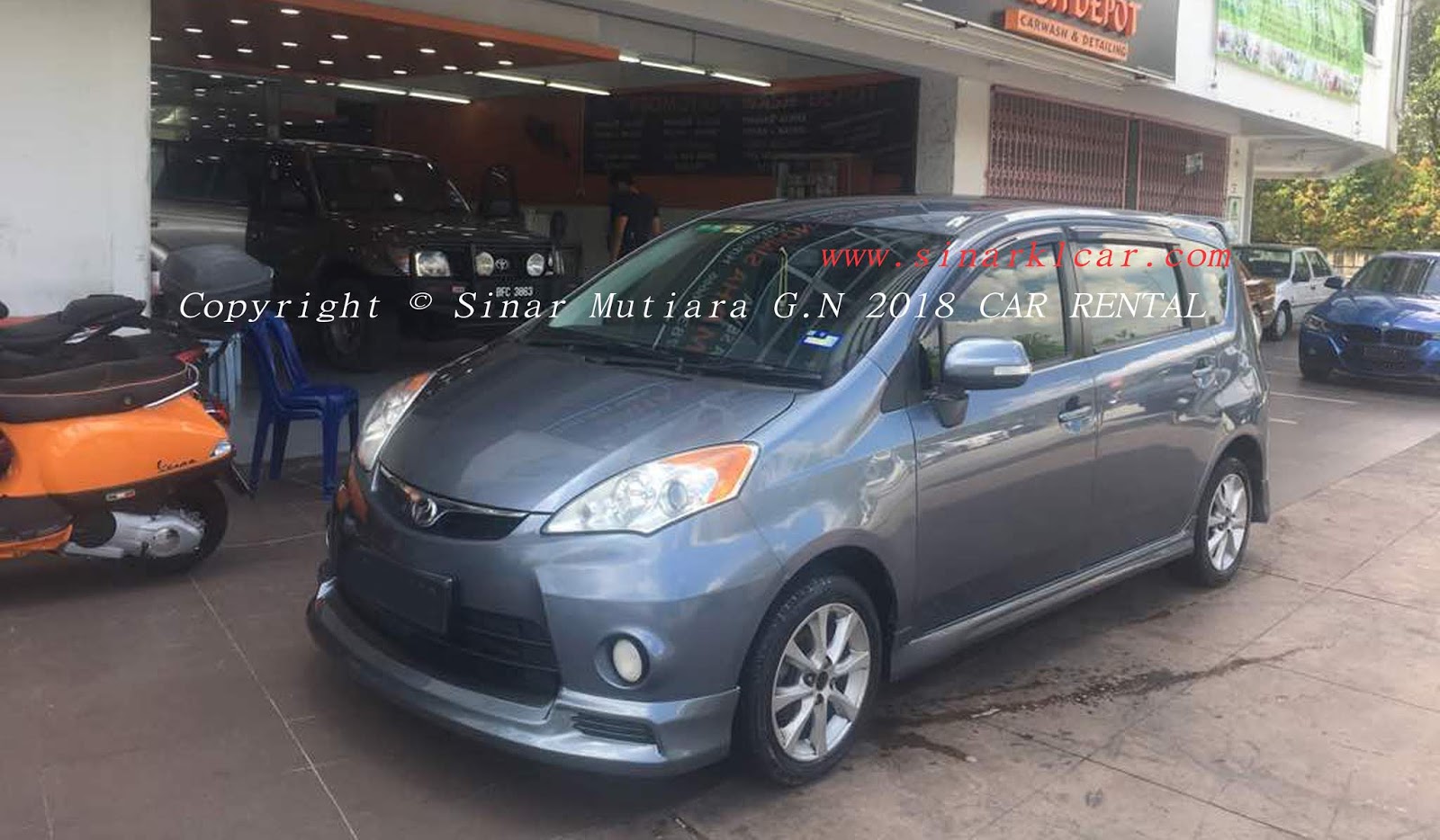 Sewa Mpv Perodua Alza 1.5 (A) 7 Seater - Blue di Selangor