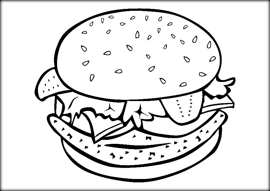 Printable Fast Food Coloring Pages - Dental Coloring Pages For Kids