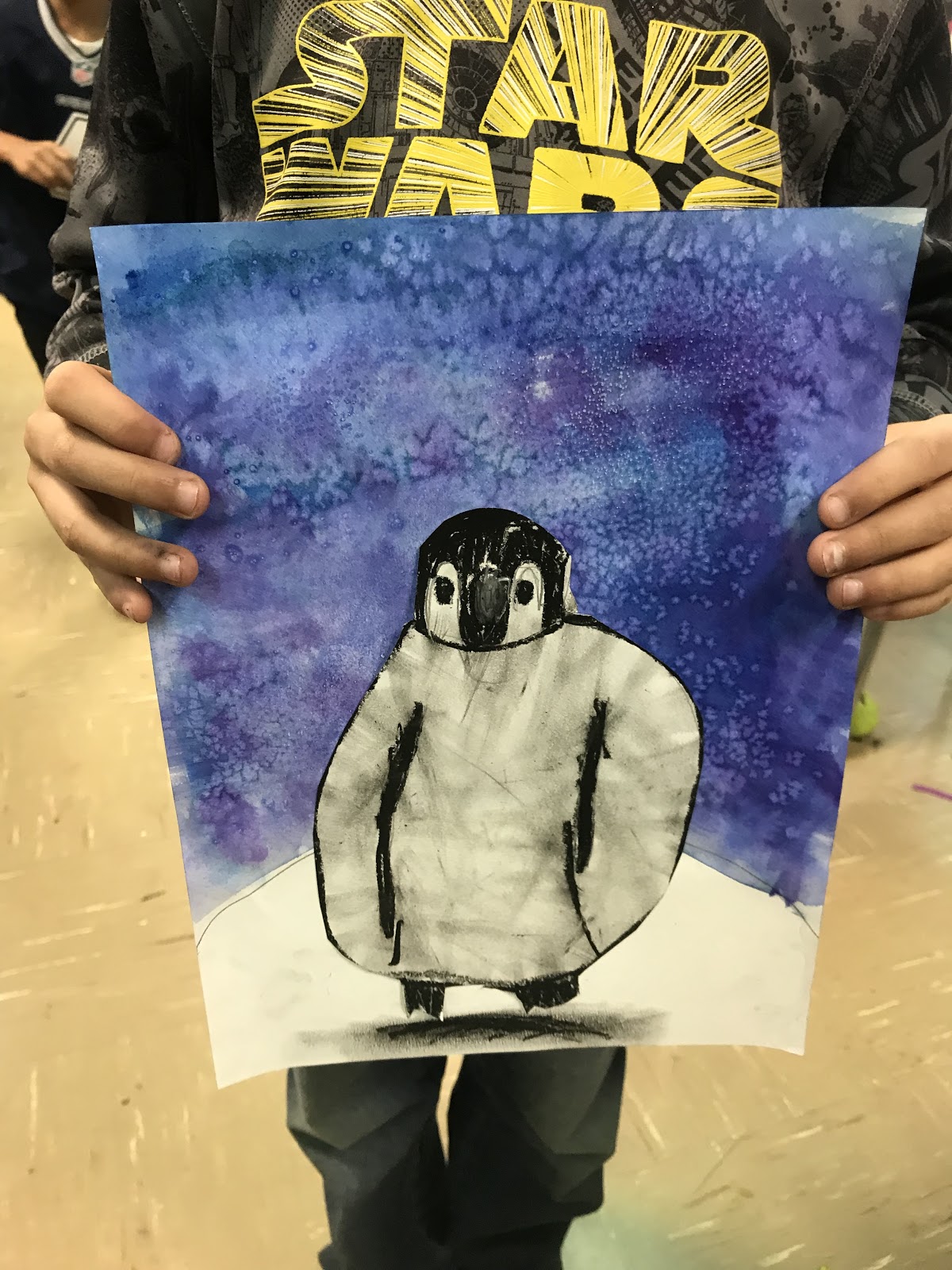 Elements of the Art Room: 1st grade Snowy Penguins