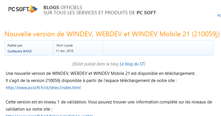 Windev21 Aulas,Estudos e Desenvolvimento: Une nouvelle version de ...