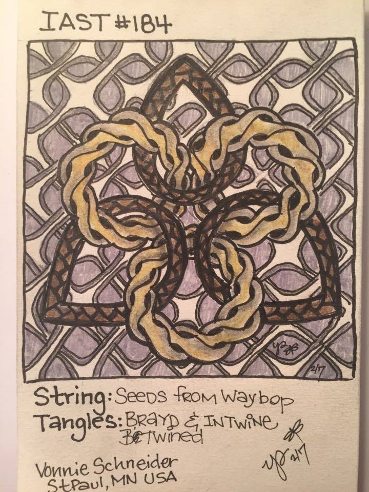 Tickled To Tangle: "It's a String Thing" #184 Tiles