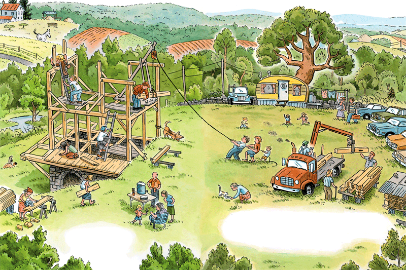 Great Kid Books: Building Our House, by Jonathan Bean (ages 4-8)