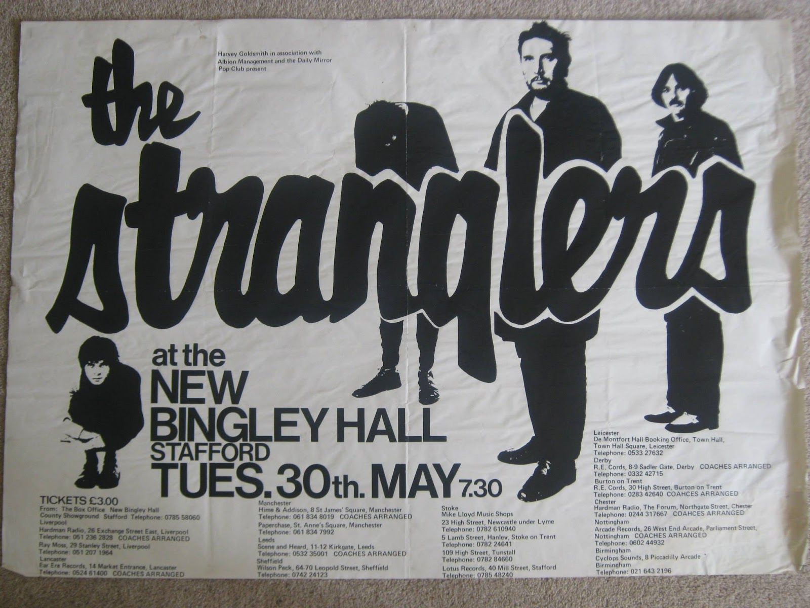 Aural Sculptors - The Stranglers Live: NEW LINK - Bingley Hall Stafford ...