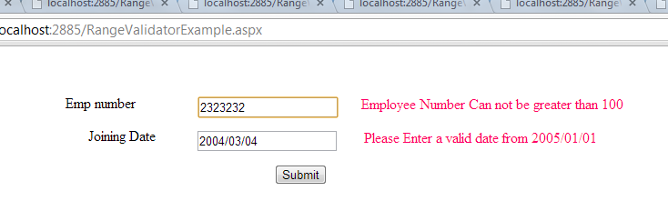 Asp.Net Validation Controls Tutorial | Sirees