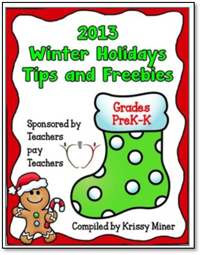 Dream Big Kinders: TpT Winter Holiday Book and a FREEBIE!