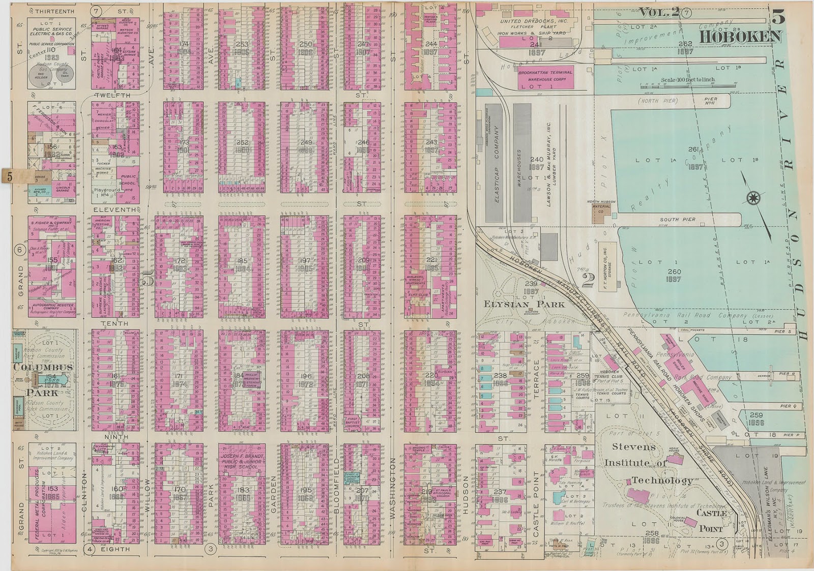 Port of New York Railroad: Map Monday "5 Hoboken"
