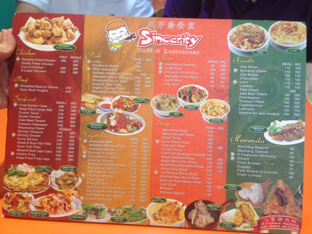 ERICJAZ FOODIES: SINCERITY RESTAURANT (BINONDO FOOD TRIP)