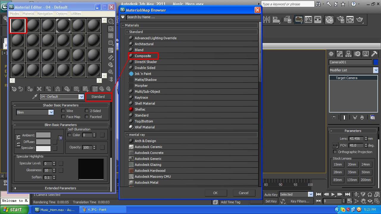 3d tutorials: Wire frame render with A.O in 3ds-Max