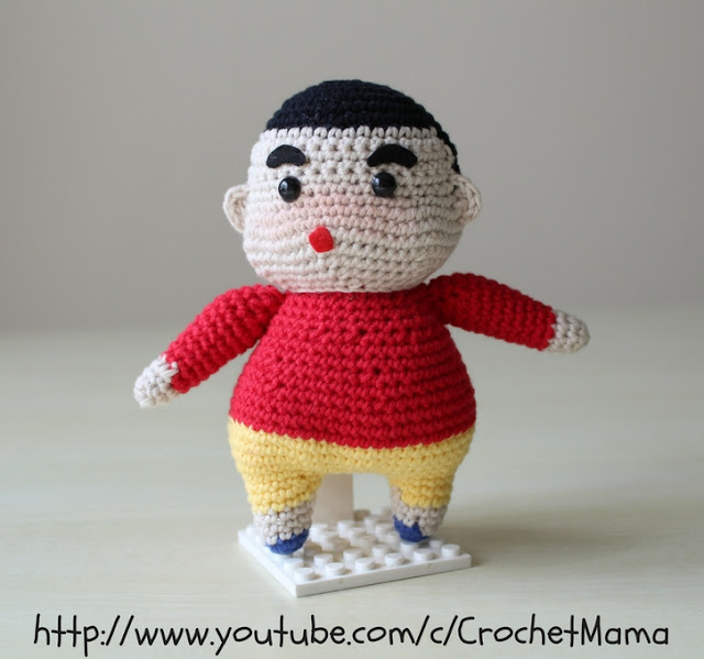 Crochet: Crochet Amigurumi Shin Chan Tutorial & Pattern