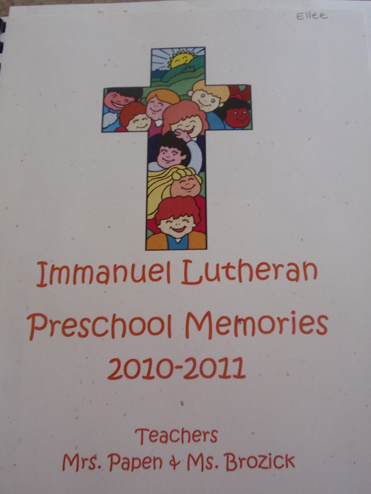 The McGowan Foursome: Ellee's Preschool Memory Book