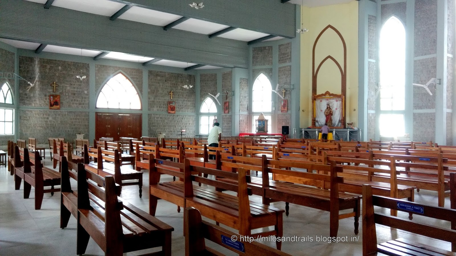 Miles and Trails: Sacred Heart Church-Shivamogga