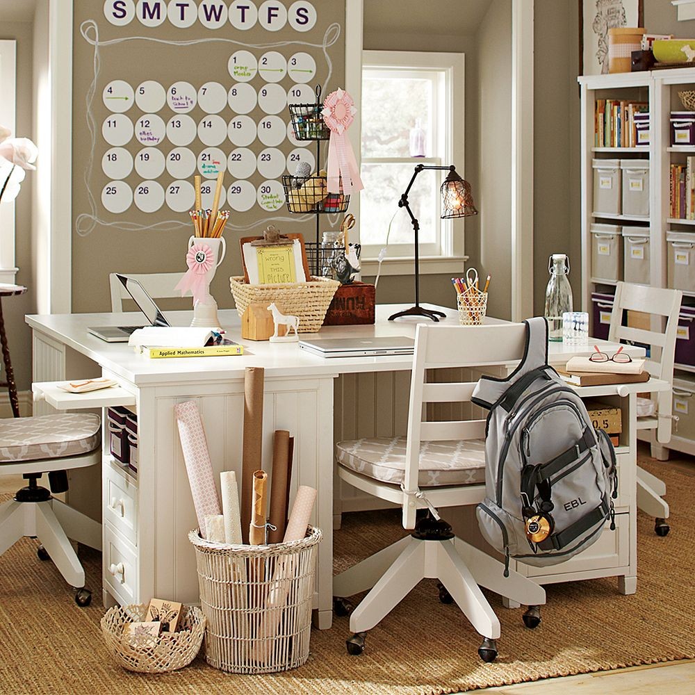 Stylish Ideas for Teenage Study Room Designs with Cool Decoration