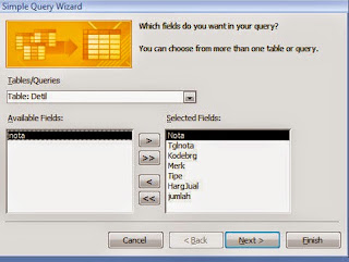 Membuat Query Model Simple Query Wizard Di Ms Access - Borneotutorials ...