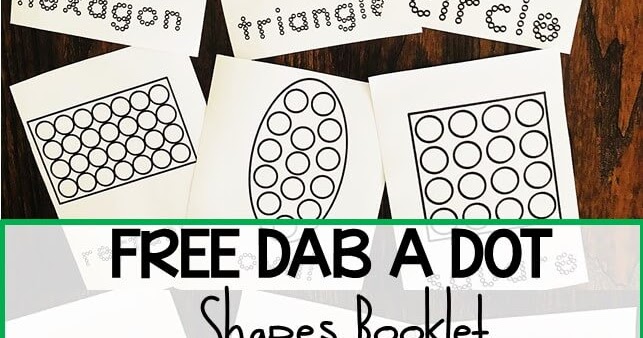 FREE Do a Dot Shapes Worksheets