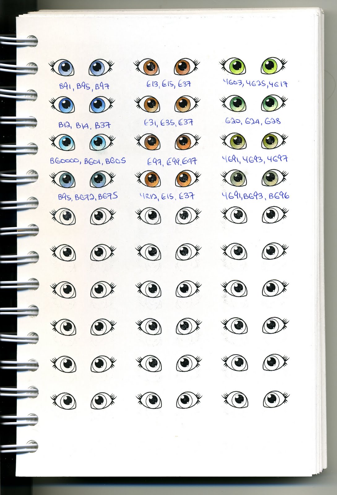 Cat's Creations: Copic Swatch Book...