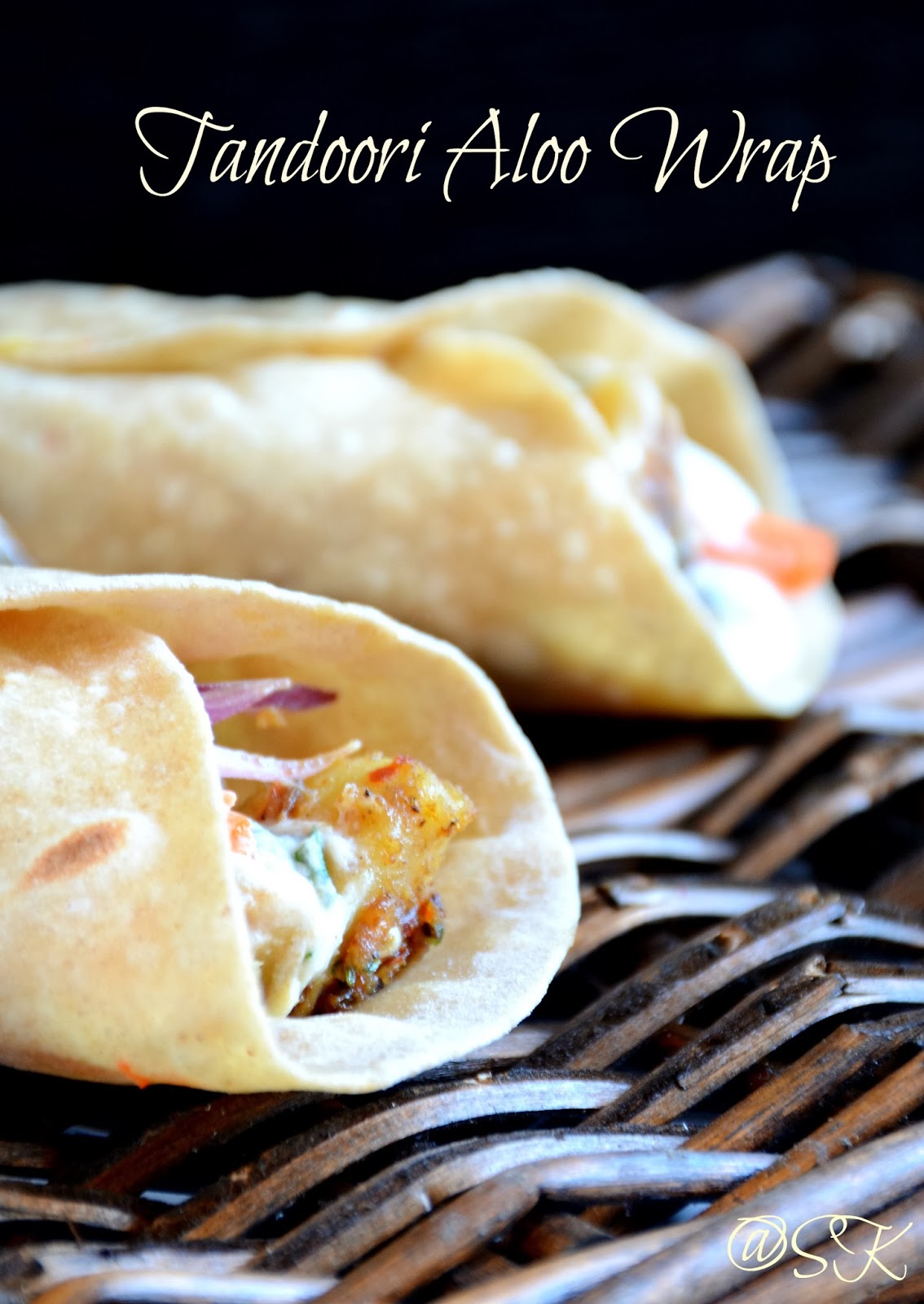 Savitha's Kitchen: Tandoori Aloo Wrap - The Wrapped goodness - Step by step