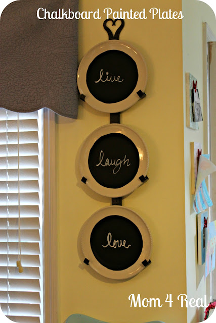 Plates Turned Into Chalkboards! - Mom 4 Real