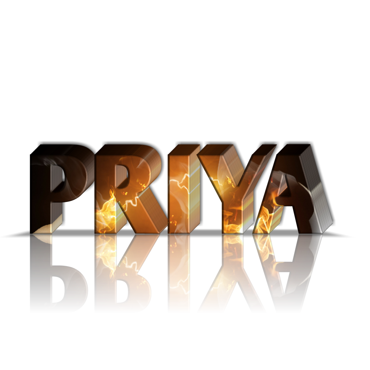 Priya 3d name PNG image
