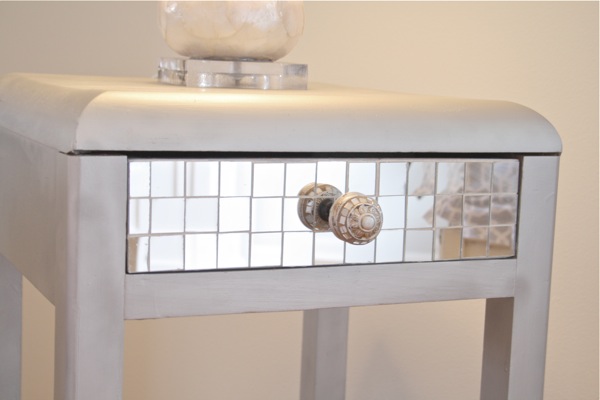 The Polka Dot Closet: An Inexpensive Way To Mirror a Table