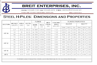 Breit Enterprises, Inc.: H-Piles