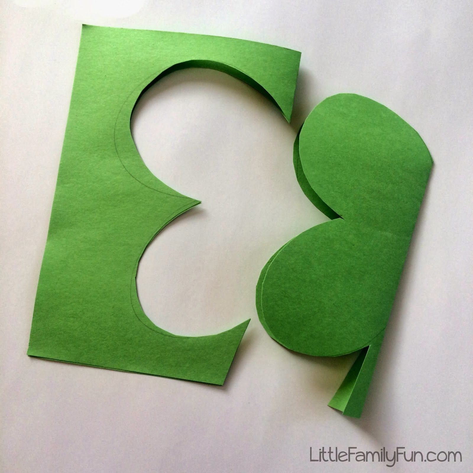Little Family Fun: Paper Scrap Clover Craft