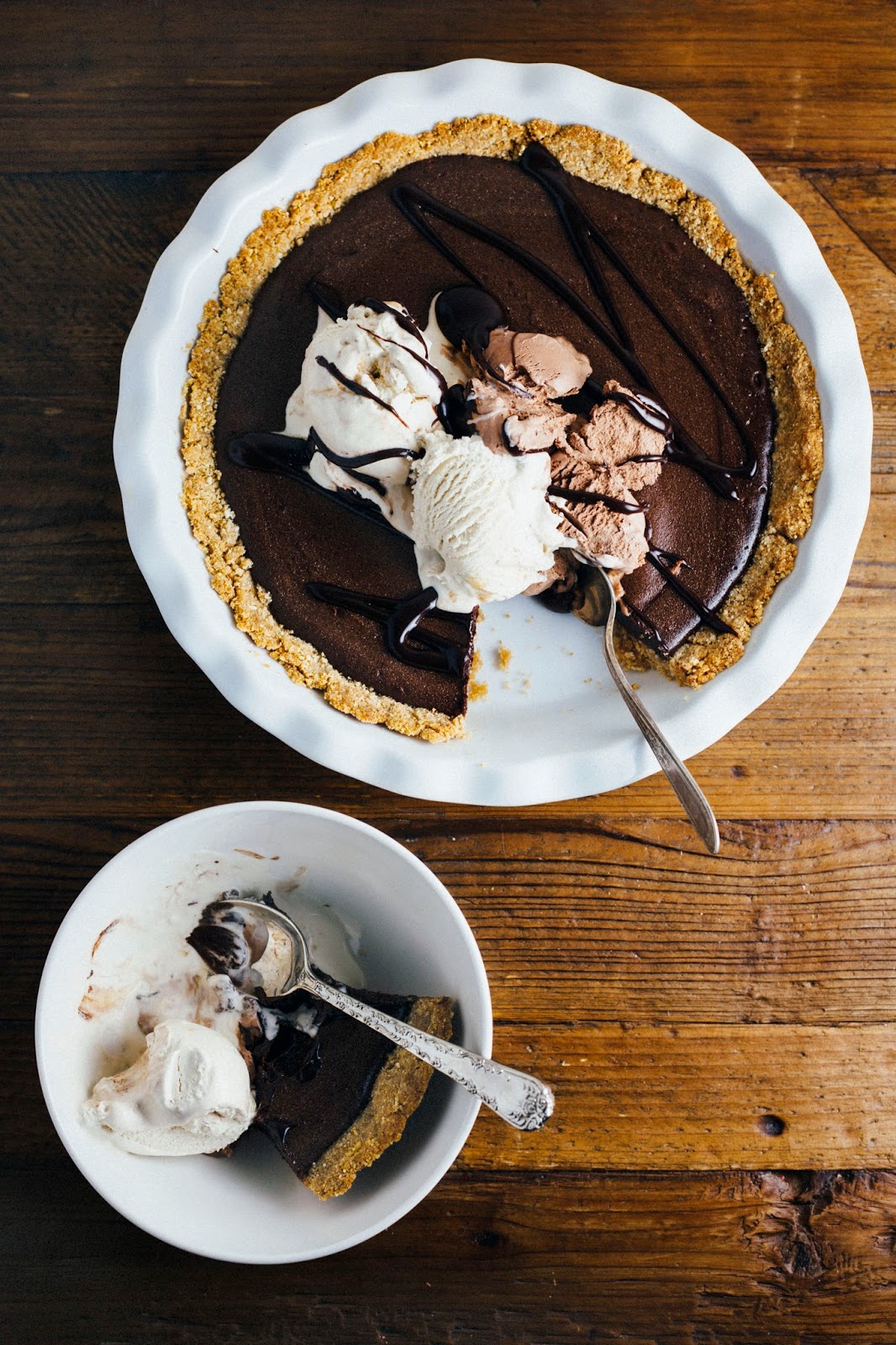 Hot Fudge Brownie Sundae Pie | hummingbird high || a desserts and ...