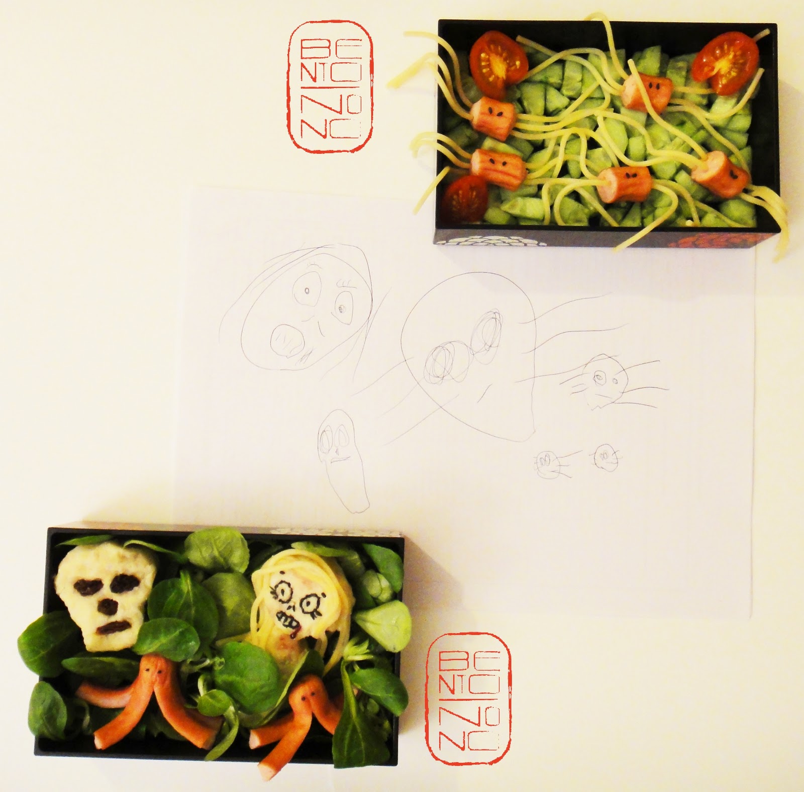 BENTO NONO: Bento Zombi et grooooosses araignées!
