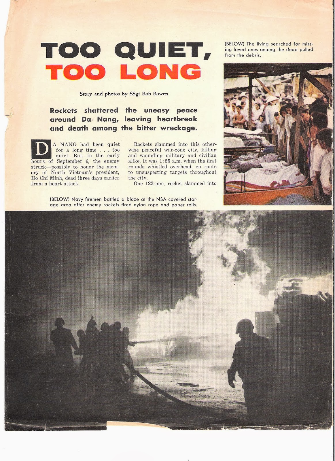 Remembering Vietnam: Rocket Attack Da Nang Sept 1969