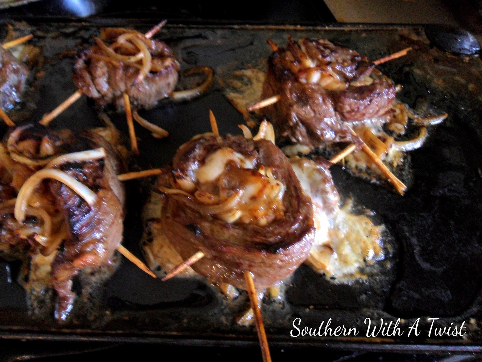 Southern With A Twist: Stuffed Flank Steak Rolls