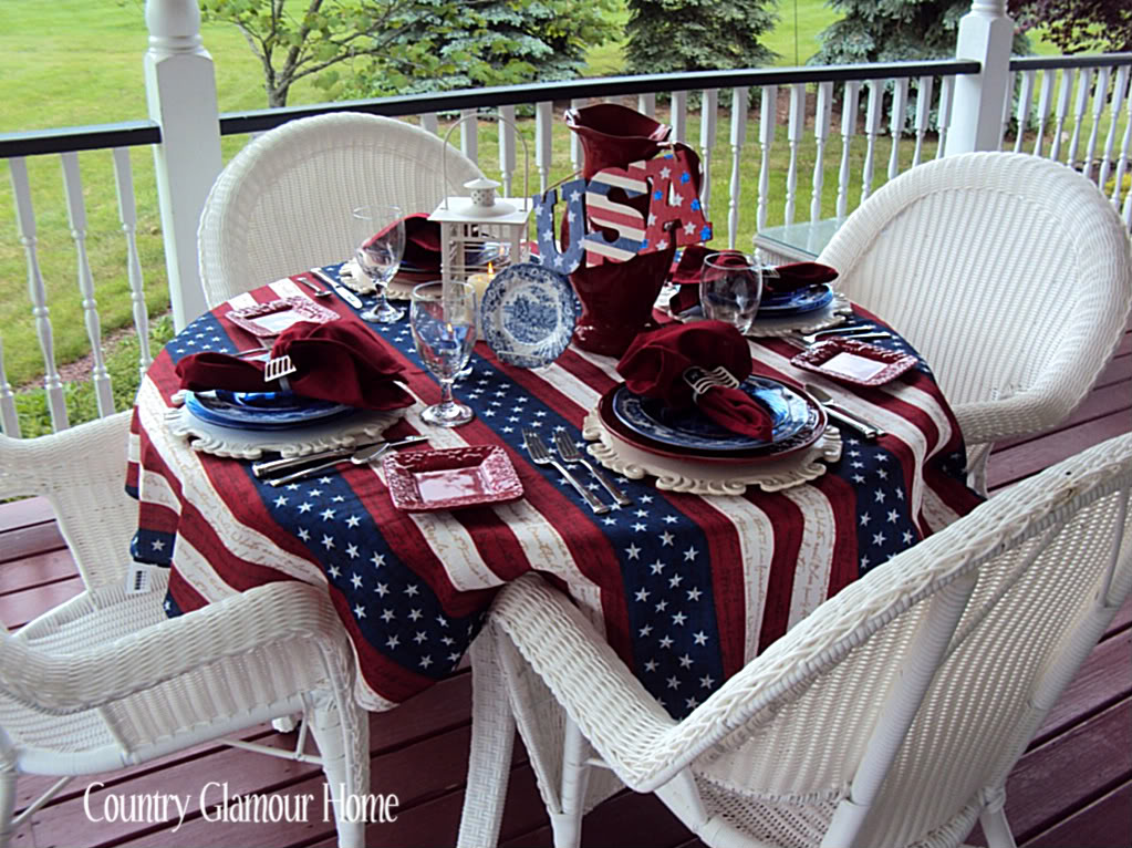 Yankee Doodle Dandy Table Decor!