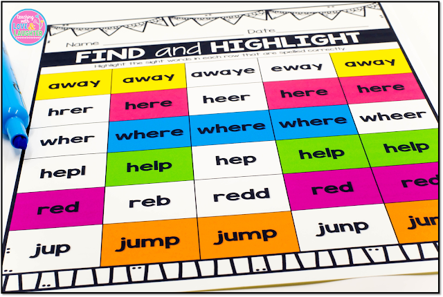 Teaching With Love and Laughter: Sight Word Packets