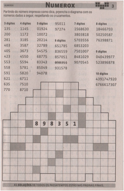 EdnaldoMatemátic@: PALAVRAS CRUZADAS E NUMEROX