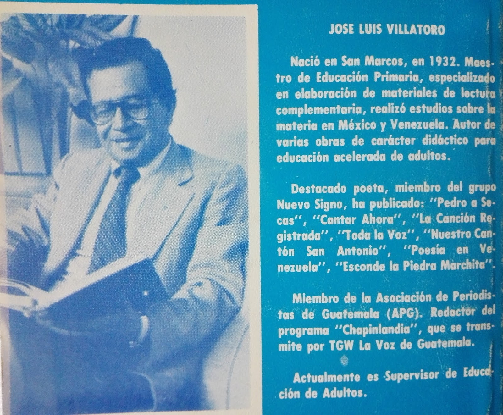 Fotos de portada y contraportada de libros de José Luis Villatoro, y ...