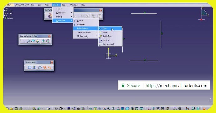 How to use Trim Extend in CATIA V5? | CATIA Tutorials