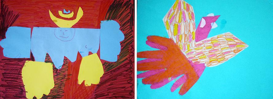 Art with Mrs. Gonzalez: Hand Monster Collages