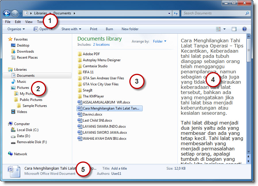 Siksmat's Page: Manajemen File dan Folder pada File Explorer