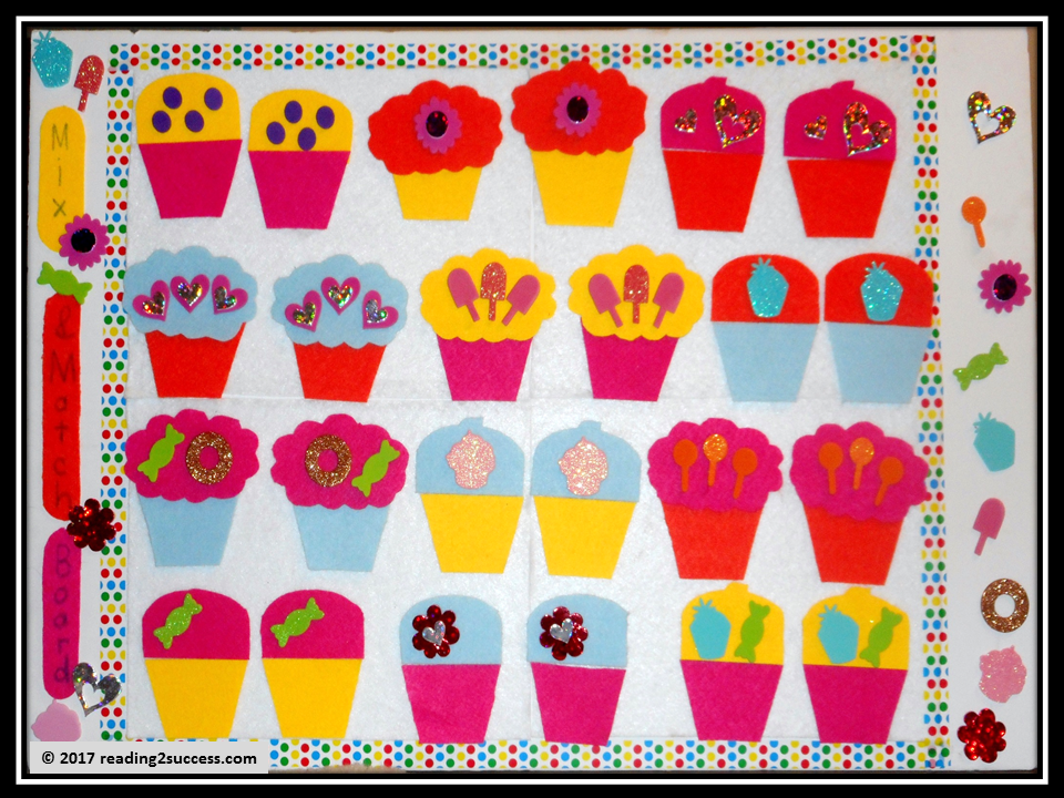 Reading2success: DIY Cupcake Mix & Match - Promotes Cognitive Development!