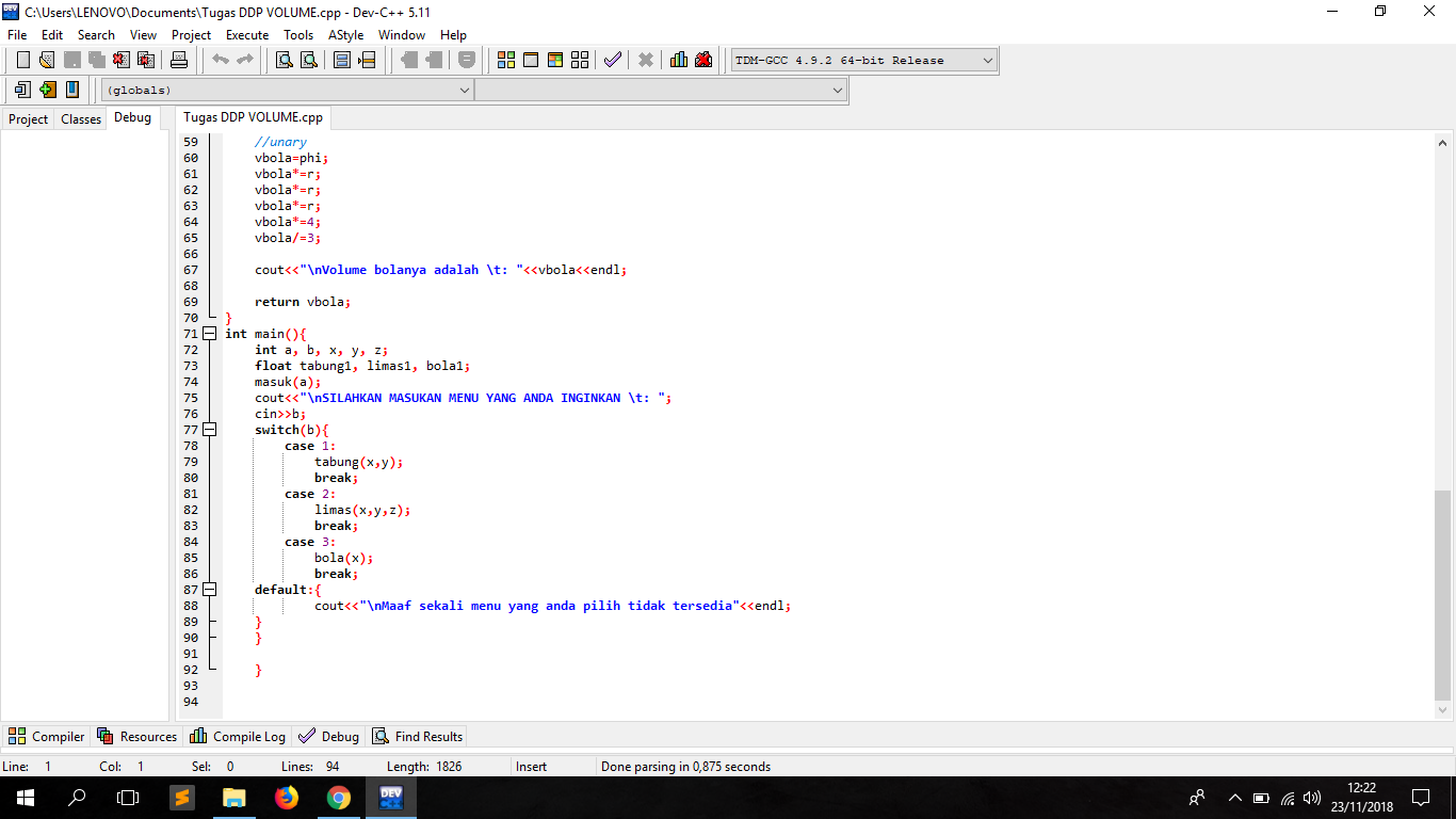 So simple so fun: PROGRAM PERHITUNGAN DENGAN MENGGUNAKAN FUNGSI VOID ...